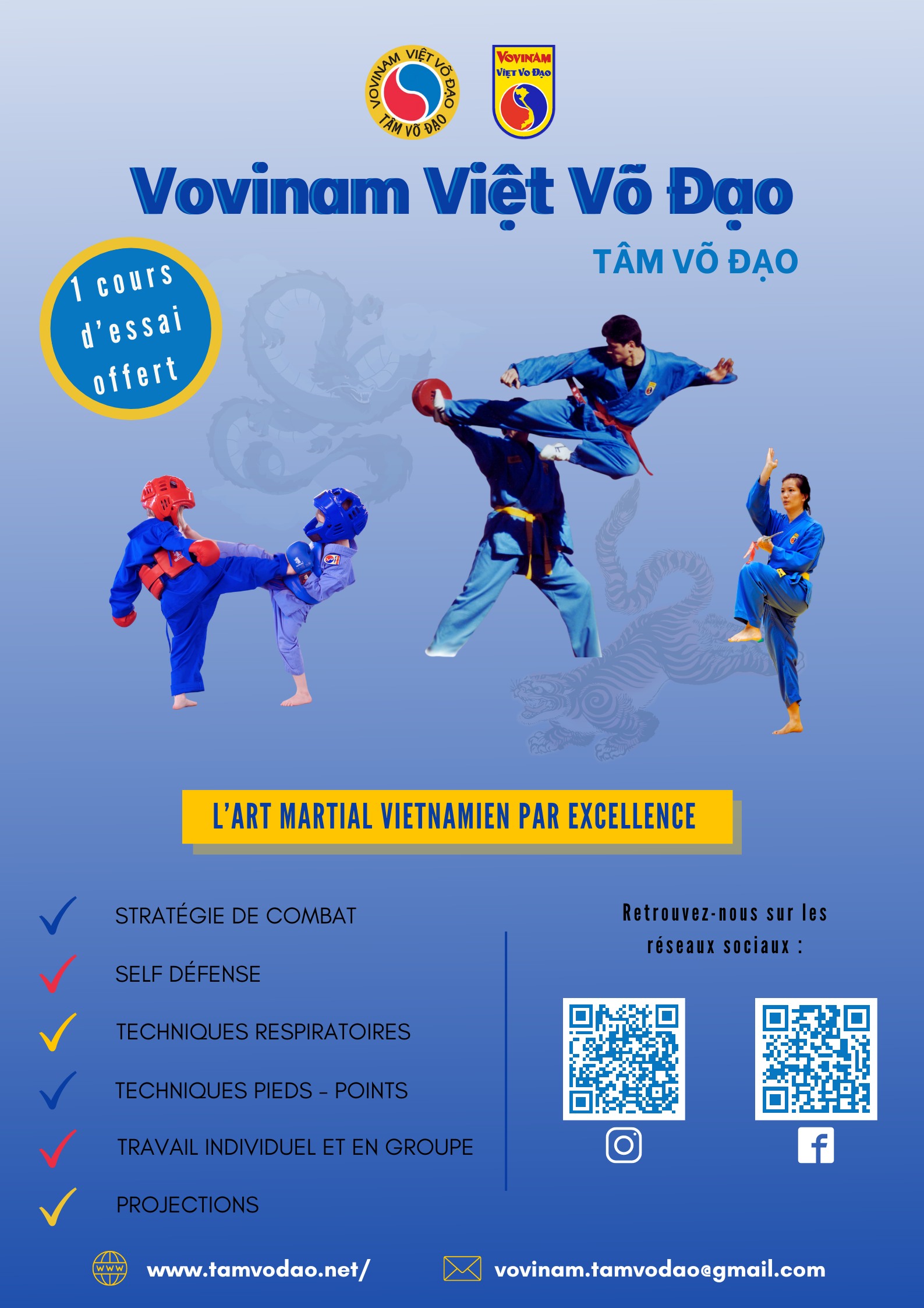 RENTRÉE 2023 | TÂM VÕ ĐẠO - Vovinam Viêt Vo Dao à Paris